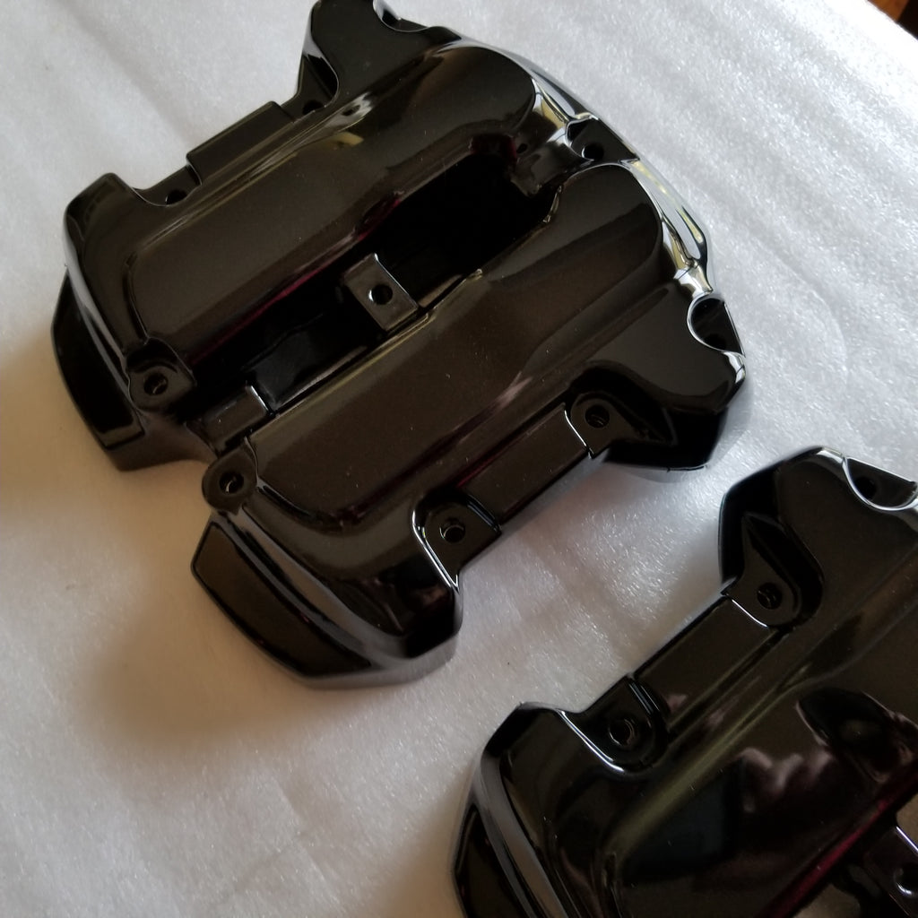 Rocker Box Covers Gloss Black (2017 and up) Milwaukee 8 Touring Models ...